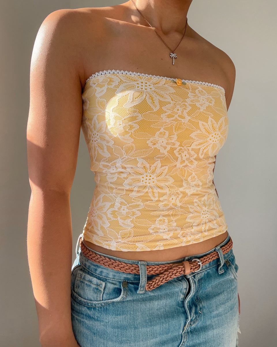 Sunni lace tube top – Bit By Angie